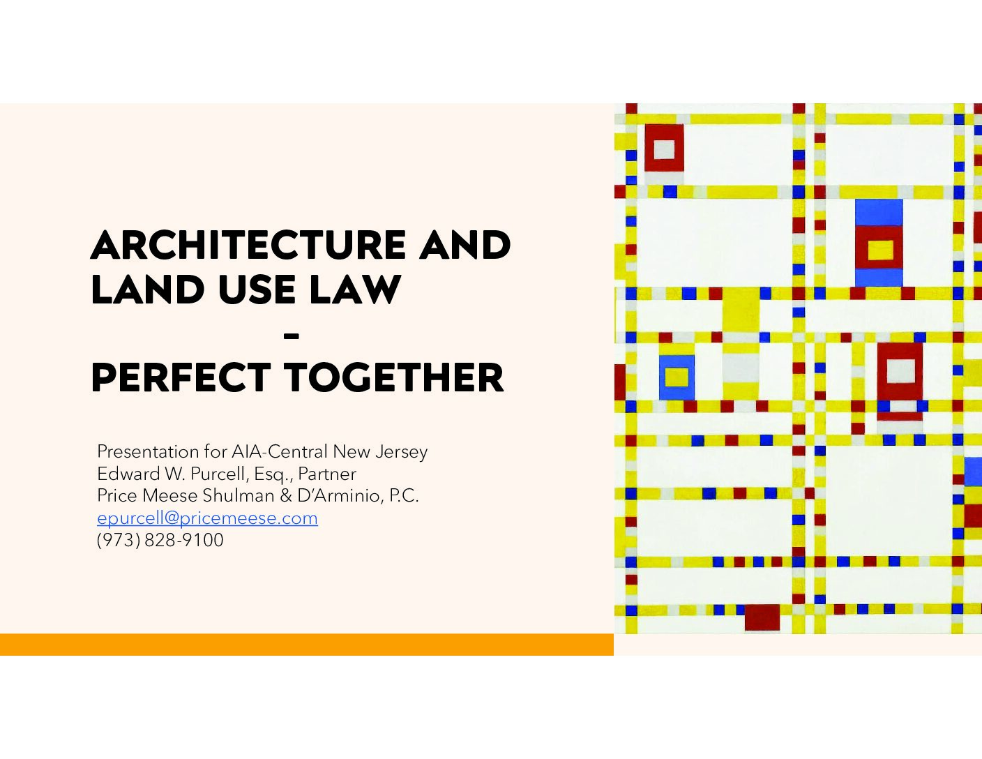 Architecture and Land Use Law; Perfect Together!